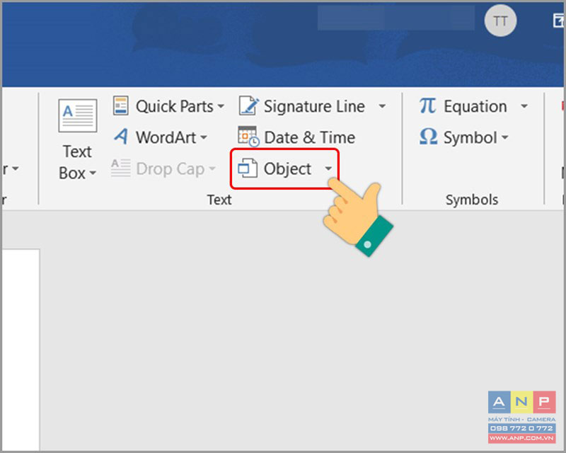 Cách đính Kèm Chèn File Pdf Excel Powerpoint Vào Word Anp Máy Tính Vũng Tàu Linh Phụ